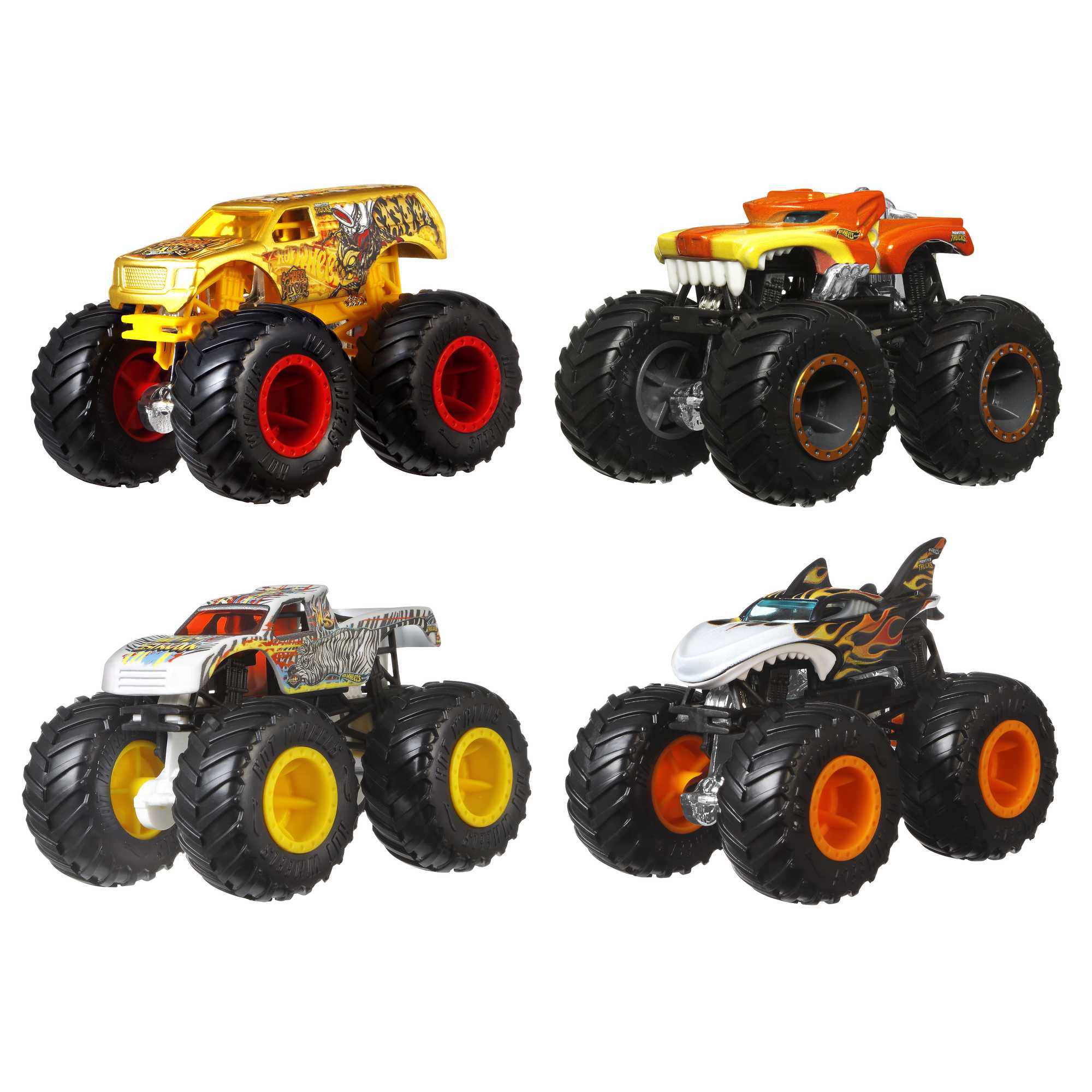 HOT WHEELS Monster Trucks 4-Pack - Assorted* – Shop Mattel Australia
